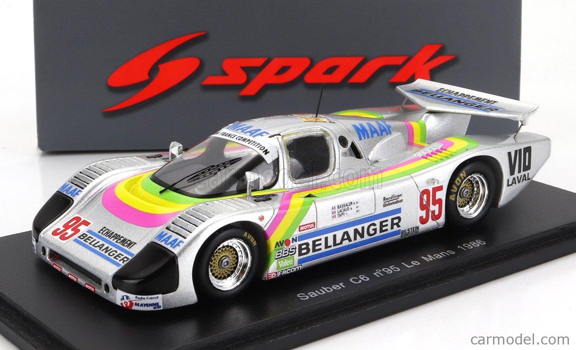 SPARK-MODEL S4081 Scale 1/43 | SAUBER C6 SHS 3.5L S6 TEAM ROLAND ...