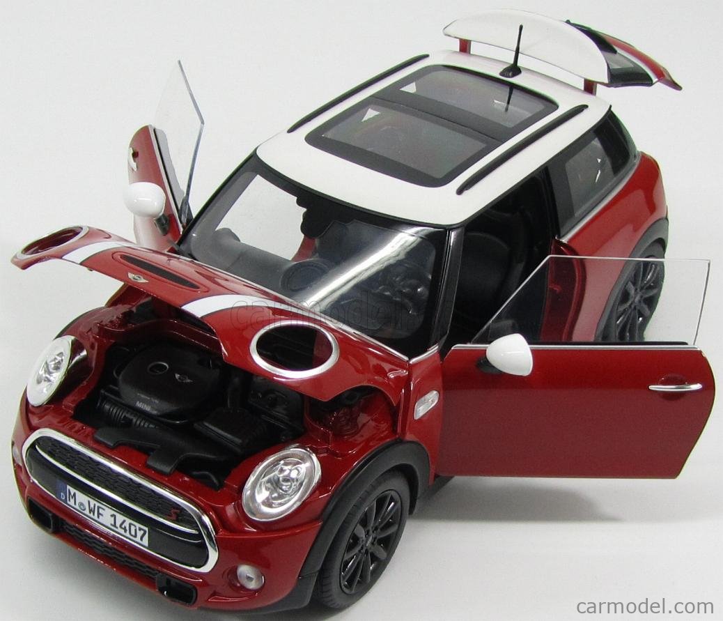 NOREV 80432339557 Scale 1/18 | MINI NEW MINI COOPER S 2014 RED BLACK