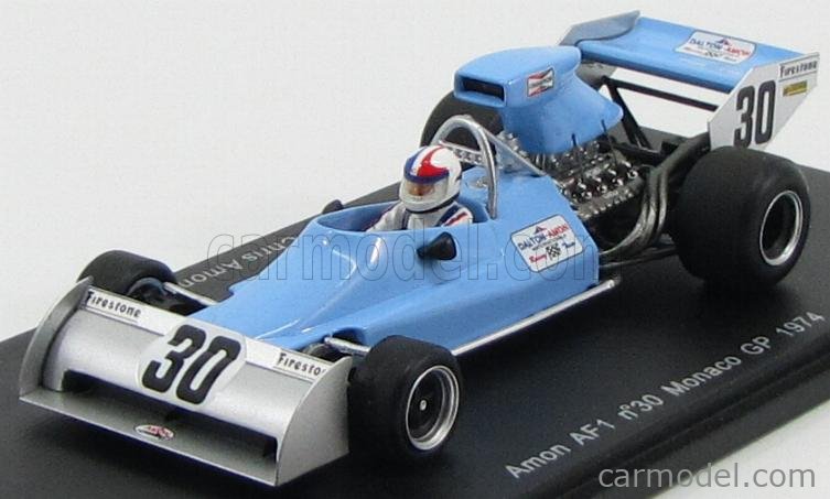 SPARK-MODEL S3891 Echelle 1/43 | AMON F1 AF1 N 30 MONACO GP 1974 C.AMON ...