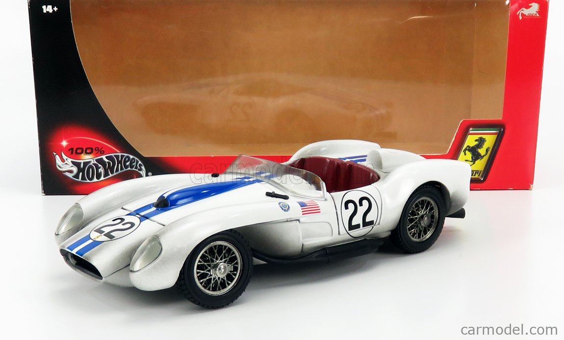 MATTEL HOT WHEELS 29755 Scale 1/18 | FERRARI 250TR 3.0L V 12 TESTAROSSA ...