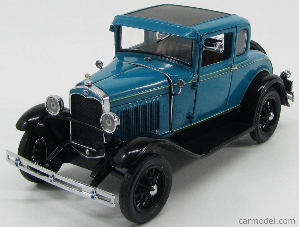 SUN-STAR 06130 Scale 1/18 | FORD USA MODEL A COUPE 1931 BLUE BLACK