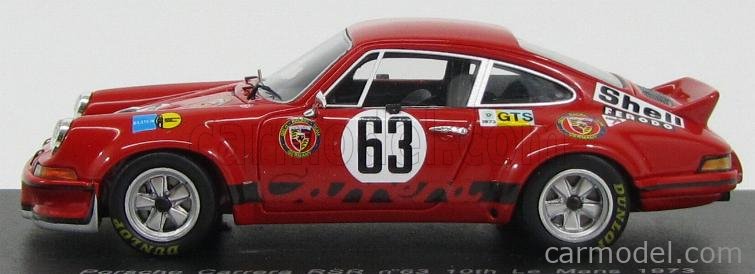 SPARK-MODEL S3398 Echelle 1/43 | PORSCHE 911 CARRERA RSR TEAM GELO ...