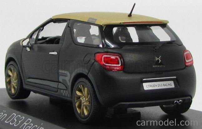 NOREV 155288 Scale 1/43 | CITROEN DS3 RACING 2013 MATT BLACK GOLD