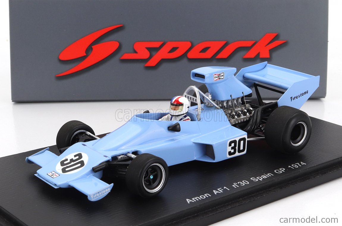 SPARK-MODEL S3890 Echelle 1/43 | AMON F1 AF101 N 30 SPAIN GP 1974 CHRIS ...