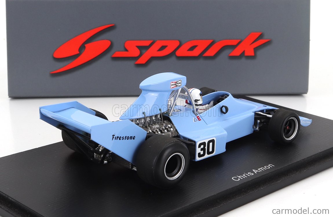 SPARK-MODEL S3890 Scale 1/43 | AMON F1 AF101 N 30 SPAIN GP 1974 CHRIS ...