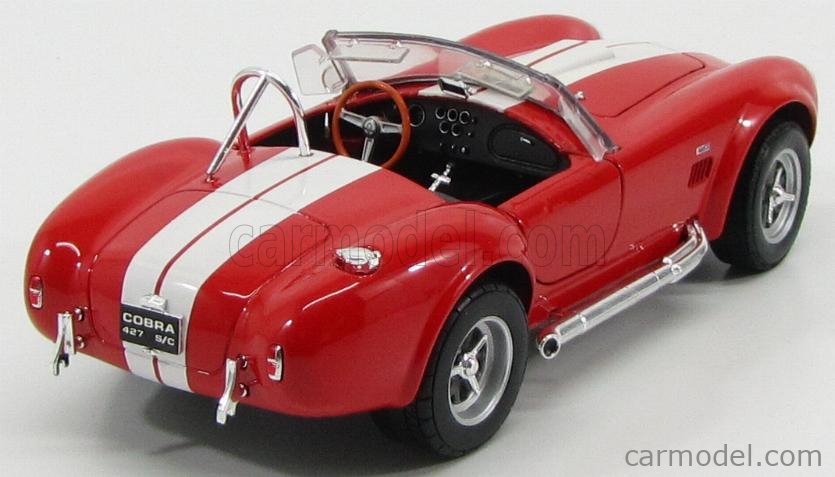 WELLY WE24002R Scale 1/24 | AC COBRA SHELBY COBRA 427 SPIDER 1965 RED WHITE