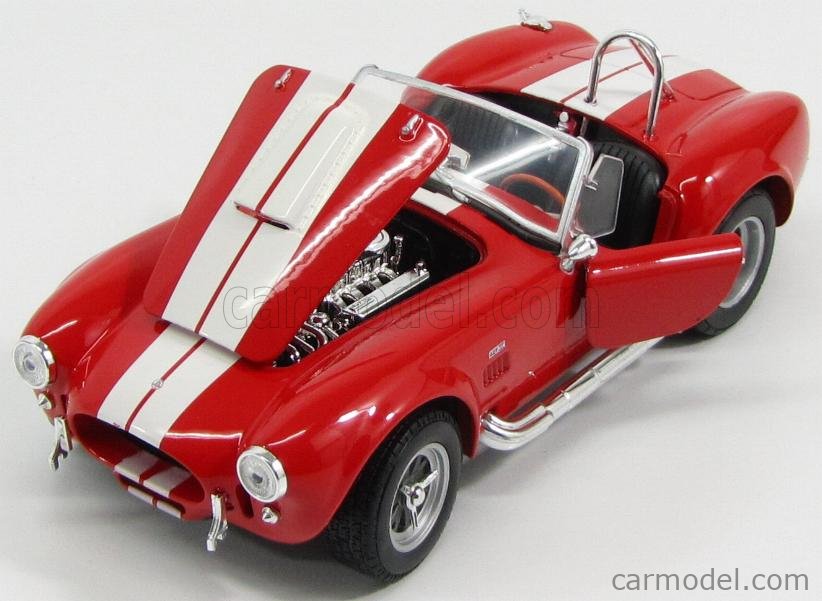 WELLY WE24002R Scale 1/24 | AC COBRA SHELBY COBRA 427 SPIDER 1965 RED WHITE