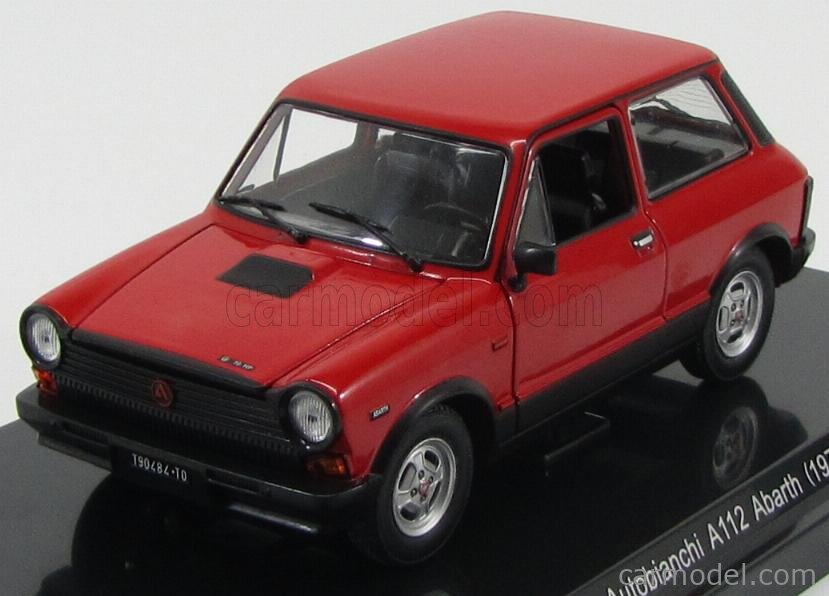 EDICOLA 4RUOTE024 Escala 1/24 | AUTOBIANCHI A112 ABARTH 70HP 1979 RED
