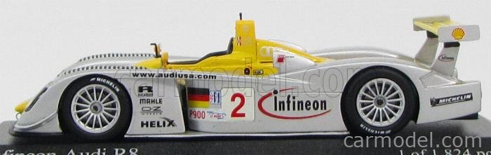 MINICHAMPS 400021392 Scale 1/43 | AUDI R8 TEAM INFINEON N 2 WINNER 12h ...
