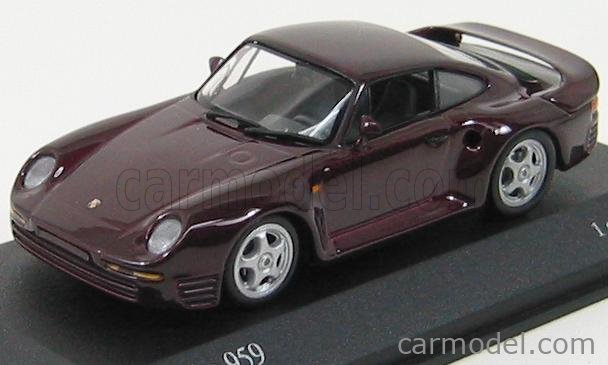 MINICHAMPS 400062525 Scale 1/43 | PORSCHE 959 1987 BORDEAUX MET