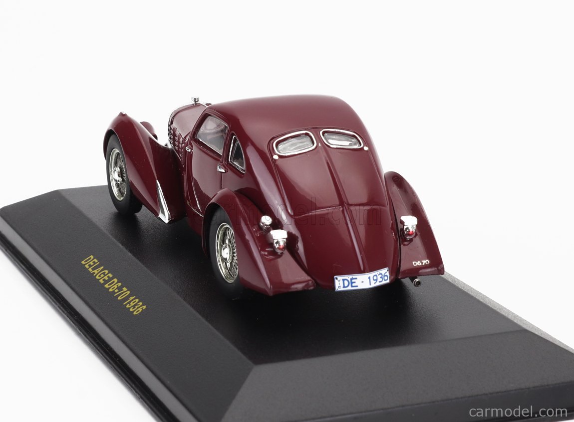 IXO-MODELS MUS057 Scale 1/43 | DELAGE D6-70 COUPE 1936 RED