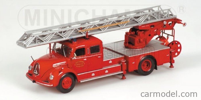 MINICHAMPS 439140072 Scale 1/43 | MAGIRUS DEUTZ S6500 DREHLEITER DL30 FEUERWEHR ZAGREB SCALA ...