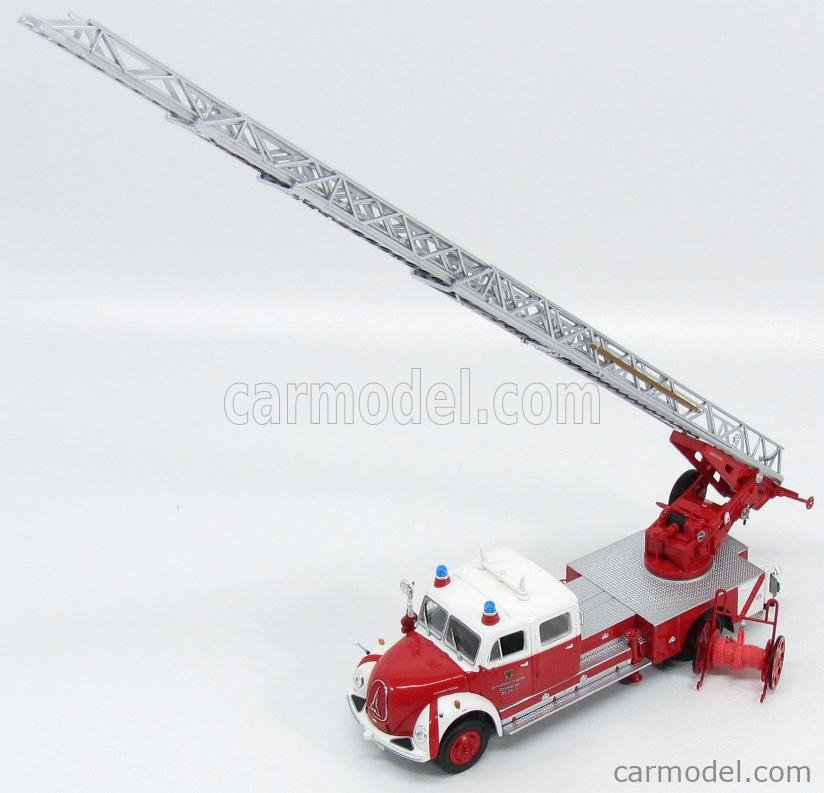 MINICHAMPS 439142170 Scale 1/43 | MAGIRUS DEUTZ MERKUR DL30 FEUERWEHR DORTMUND 1956 RED SILVER WHITE