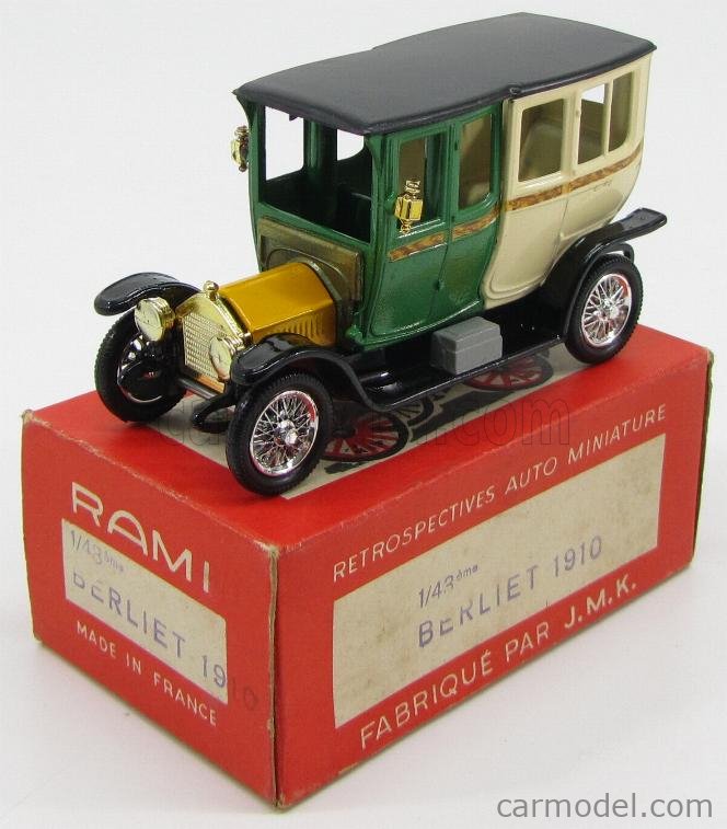 RAMI 81842 Scale 1/43 | BERLIET 1910 GREEN BEIGE YELLOW BLACK