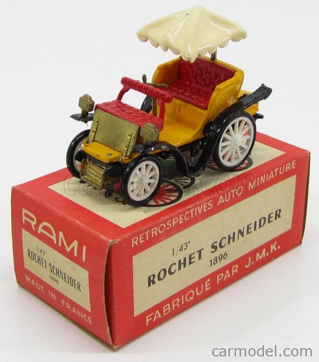 RAMI 81861 Masstab: 1/43 | ROCHET-SCHNEIDER 1896 YELLOW BLACK