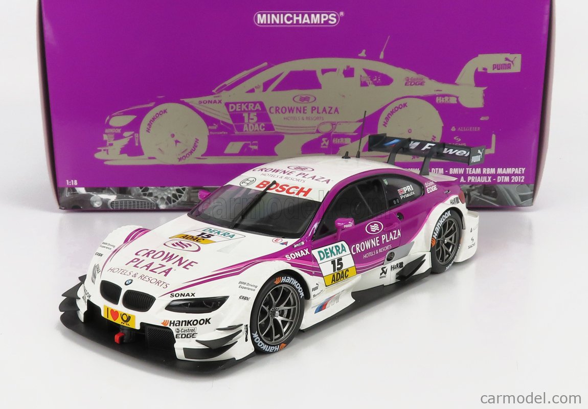 MINICHAMPS 100122215 Scale 1/18 | BMW 3-SERIES M3 TEAM BMW RBM MAMPAEY ...