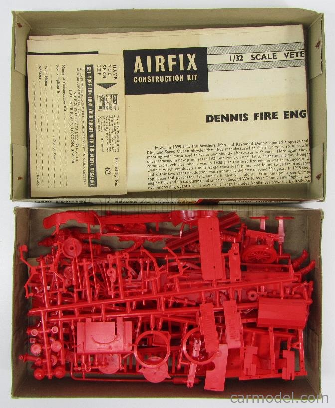 AIRFIX 0472 Scale 1/32 | DENNIS TRUCK FIRE ENGINE WITH SCALA 1914 ...