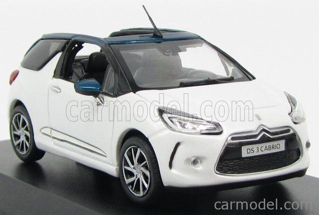 NOREV 155298 Scale 1/43 | CITROEN DS3 CABRIOLET 2015 NECRE WHITE EMERAUDE