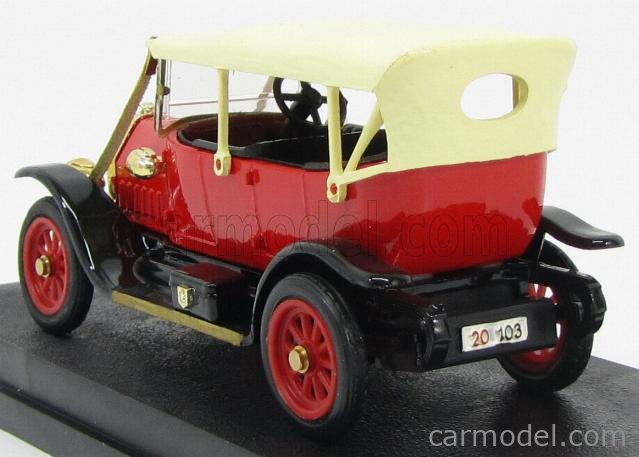 RIO-MODELS 6 Scala 1/43 | FIAT TIPO ZERO 12-15HP SPIDER CLOSED 1914 RED ...