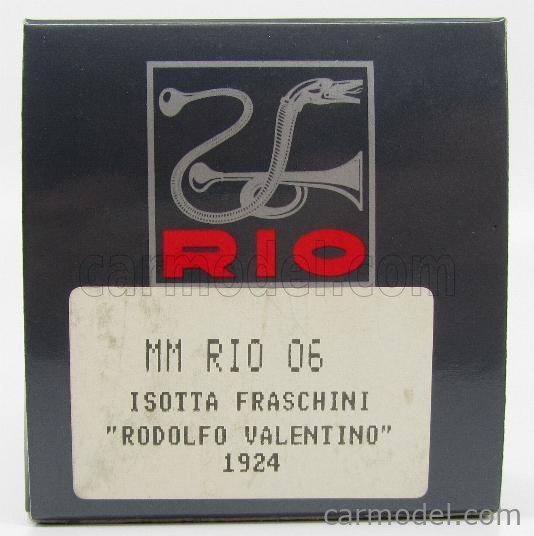 RIO-MODELS MMRIO06 Scale 1/43 | ISOTTA FRASCHINI 1924 WITH RODOLFO ...