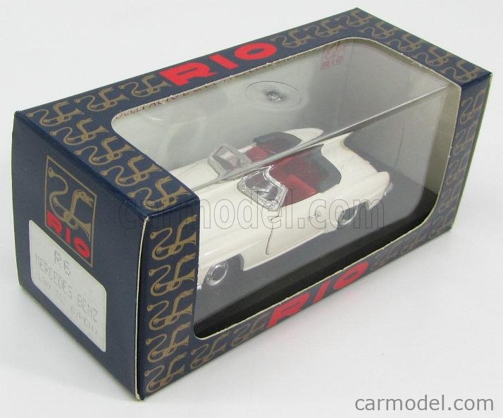 RIO-MODELS R6-2 Scale 1/43 | MERCEDES BENZ 190 SL ROADSTER 1955 WHITE