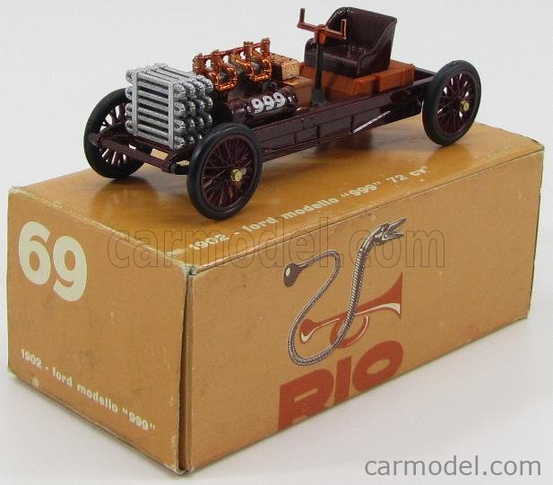 RIO-MODELS 69 Scale 1/43 | FORD USA 999 72HP CORSA 1902 BORDEAUX