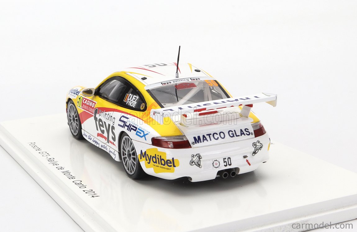 SPARK-MODEL S3797 Scale 1/43 | PORSCHE 911 996 GT3 N 50 RALLY ...
