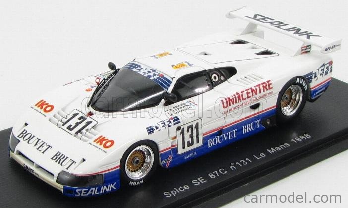 SPARK-MODEL S3587 Scale 1/43 | SPICE SE 87C TEAM GRAFF RACING N 131 24h ...