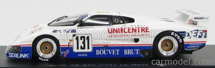 SPARK-MODEL S3587 Scale 1/43 | SPICE SE 87C TEAM GRAFF RACING N 131 24h ...