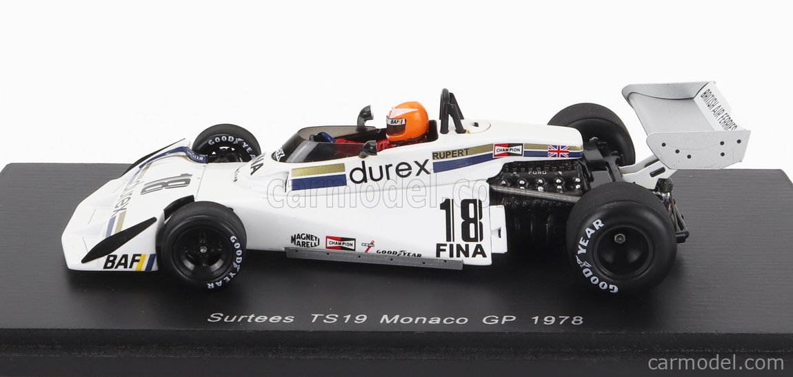 SPARK-MODEL S4012 Scale 1/43 | SURTEES F1 TS19 N 18 MONACO GP 1978 ...