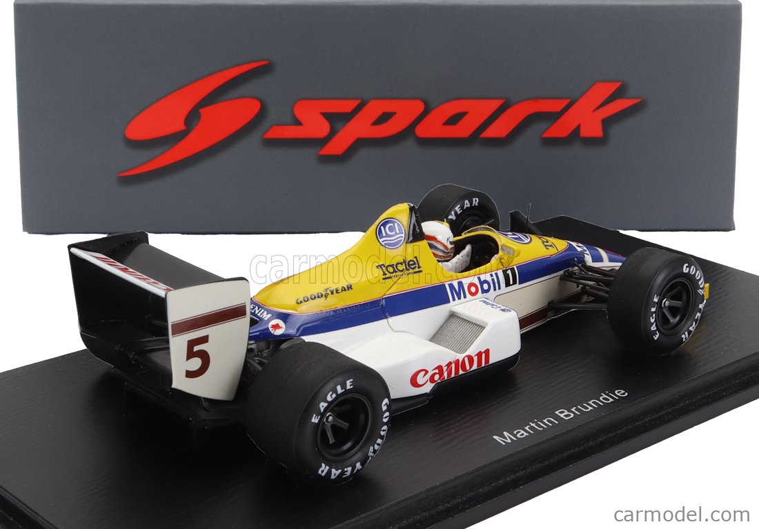 SPARK-MODEL S4027 Scale 1/43 | WILLIAMS F1 FW12 N 5 BELGIUM GP 1988 ...