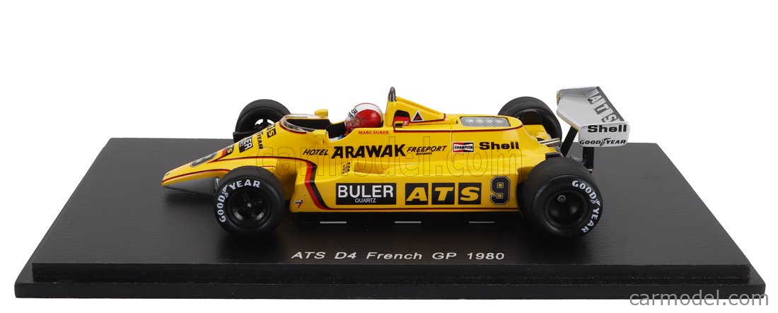 SPARK-MODEL S4365 Scale 1/43 | ATS F1 D4 N 9 FRENCH GP 1980 MARC SURER ...