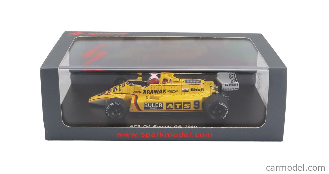 SPARK-MODEL S4365 Scale 1/43 | ATS F1 D4 N 9 FRENCH GP 1980 MARC SURER ...