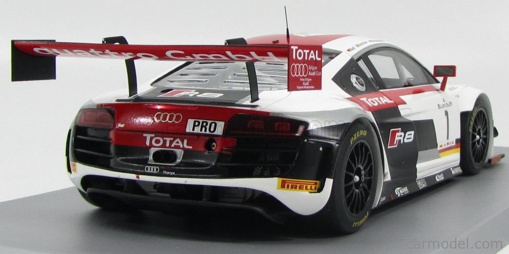 SPARK-MODEL 5021400335 Scale 1/18 | AUDI R8 LMS ULTRA TEAM BELGIAN AUDI CLUB WRT N 1 WINNER 24h ...