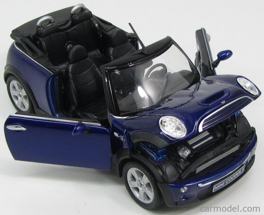 WELLY WE22461BL Scale 1/24 | MINI COOPER S SPIDER 2006 BLUE MET