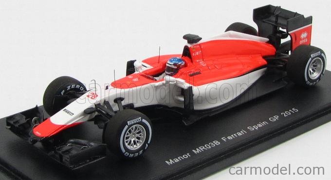 SPARK-MODEL S4616 Echelle 1/43 | MANOR F1 MR03B ENGINE FERRARI N 28 ...