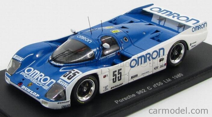 SPARK-MODEL KBS016 Scale 1/43 | PORSCHE 962C TEAM SCHUPPAN N 55 24h LE MANS 1989 V.SCHUPPAN - E ...