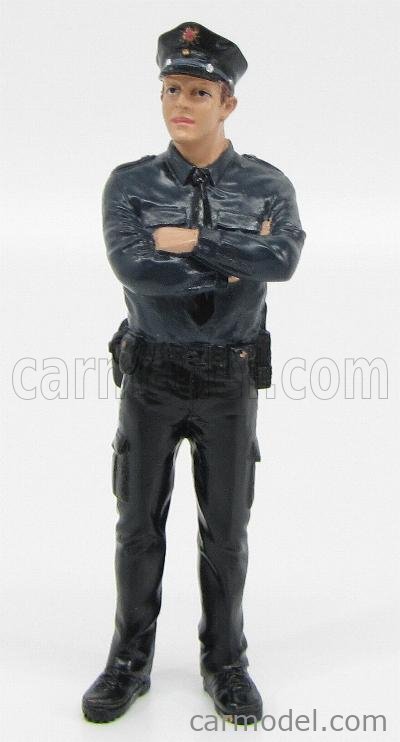 AMERICAN DIORAMA 23991 Scale 1/18 | FIGURES GERMANY POLICEMAN BLACK GREY