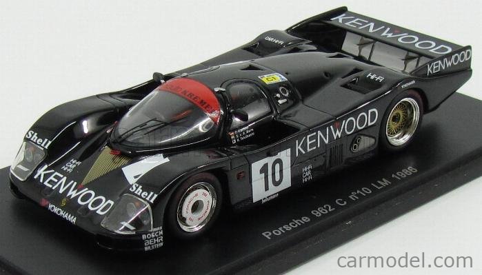 SPARK-MODEL KBS013 Scale 1/43 | PORSCHE 962C TEAM PORSCHE KREMER RACING N 10 24h LE MANS 1986 J ...