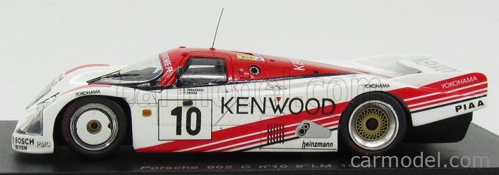 SPARK-MODEL KBS006 Scale 1/43 | PORSCHE 962 CK6 TEAM KENWOOD KREMER RACING N 10 24h LE MANS 1988 ...