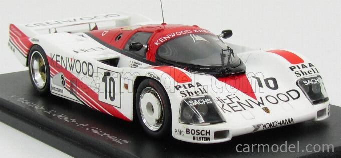 SPARK-MODEL KBS006 Scale 1/43 | PORSCHE 962 CK6 TEAM KENWOOD KREMER RACING N 10 24h LE MANS 1988 ...