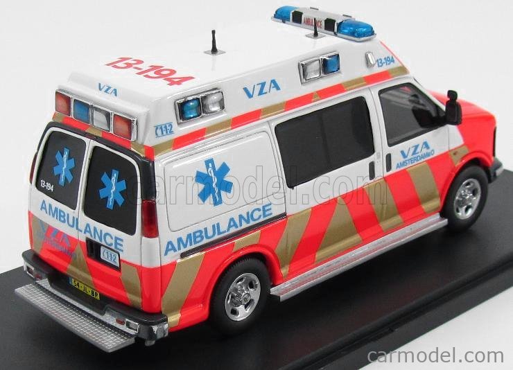 NEO SCALE MODELS NEO43598 Scala 1/43 | CHEVROLET GMT600 VAN AMBULANCE ...