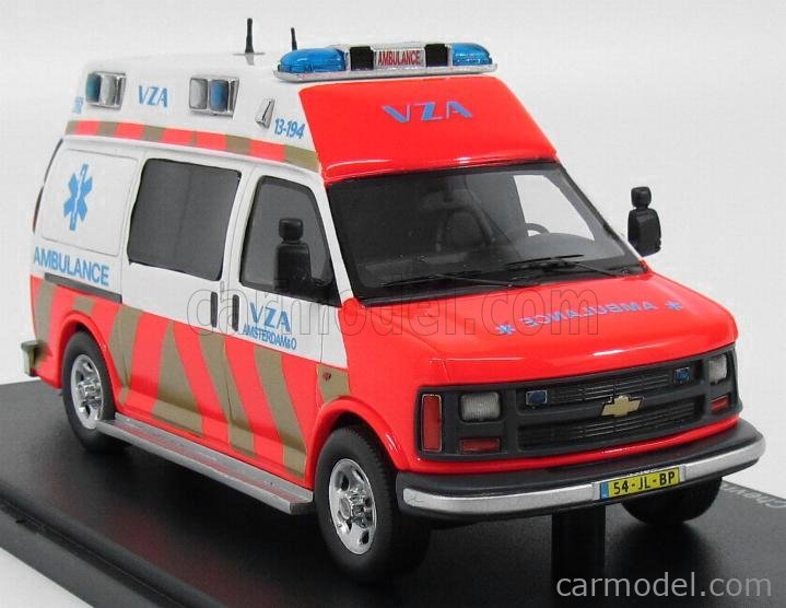 NEO SCALE MODELS NEO43598 Scala 1/43 | CHEVROLET GMT600 VAN AMBULANCE ...