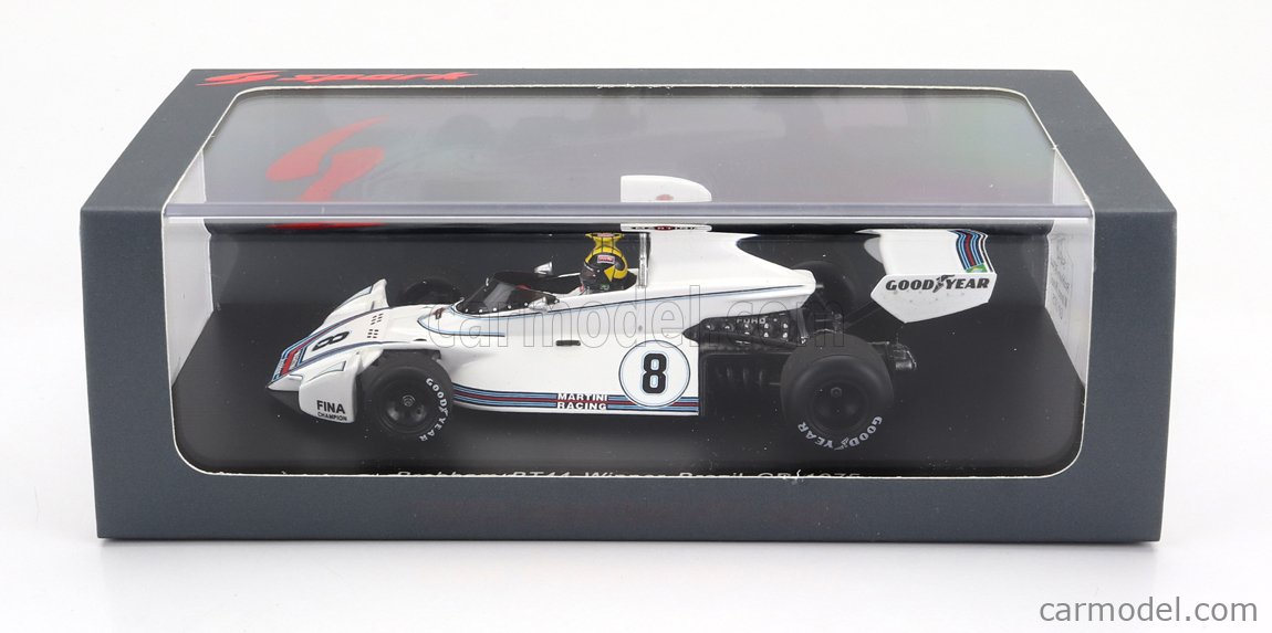SPARK-MODEL S4345 Scale 1/43 | BRABHAM F1 BT44 TEAM MARTINI RACING N 8 ...