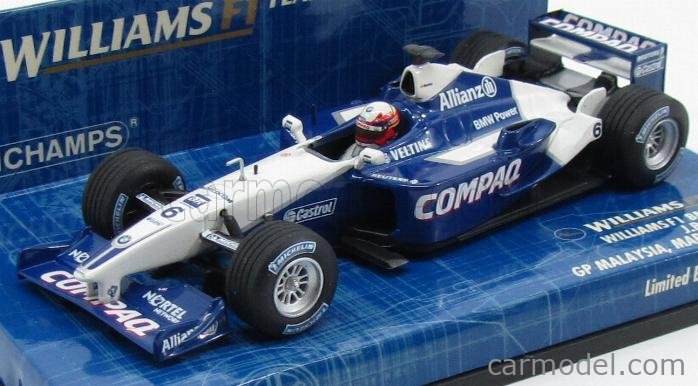 MINICHAMPS 400010026 Scale 1/43 | WILLIAMS F1 BMW FW23 N 6 MALAYSIA GP ...