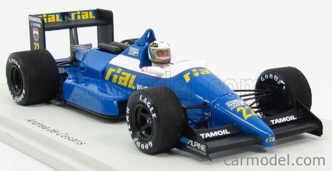 SPARK-MODEL S4311 Masstab: 1/43 | RIAL F1 ARC1 N 22 BELGIUM GP 1988 ...
