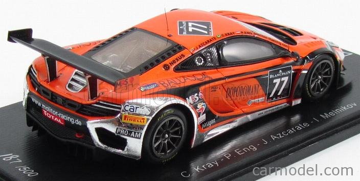 SPARK-MODEL SB057 Scale 1/43 | McLAREN MP4-12C N 77 24h SPA 2013 C.KRAY ...