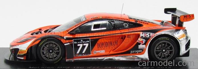 SPARK-MODEL SB057 Scale 1/43 | McLAREN MP4-12C N 77 24h SPA 2013 C.KRAY ...