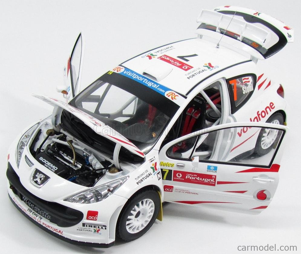 SUN-STAR 05436 Масштаб 1/18 | PEUGEOT 207 S2000 N 7 RALLY OF PORTUGAL ...