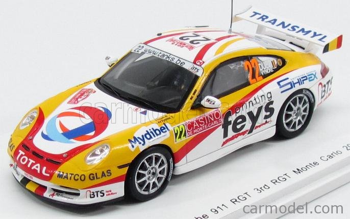 SPARK-MODEL S4517 Scale 1/43 | PORSCHE 911 997 RGT N 22 3rd RALLY ...
